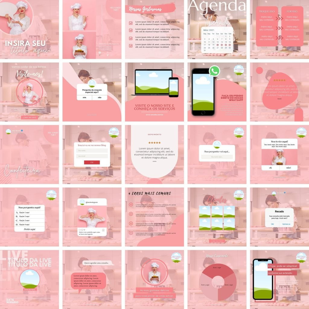 Pack Canva Dia das Mães 32 Modelos Editáveis+ Bônus • DMK Studio