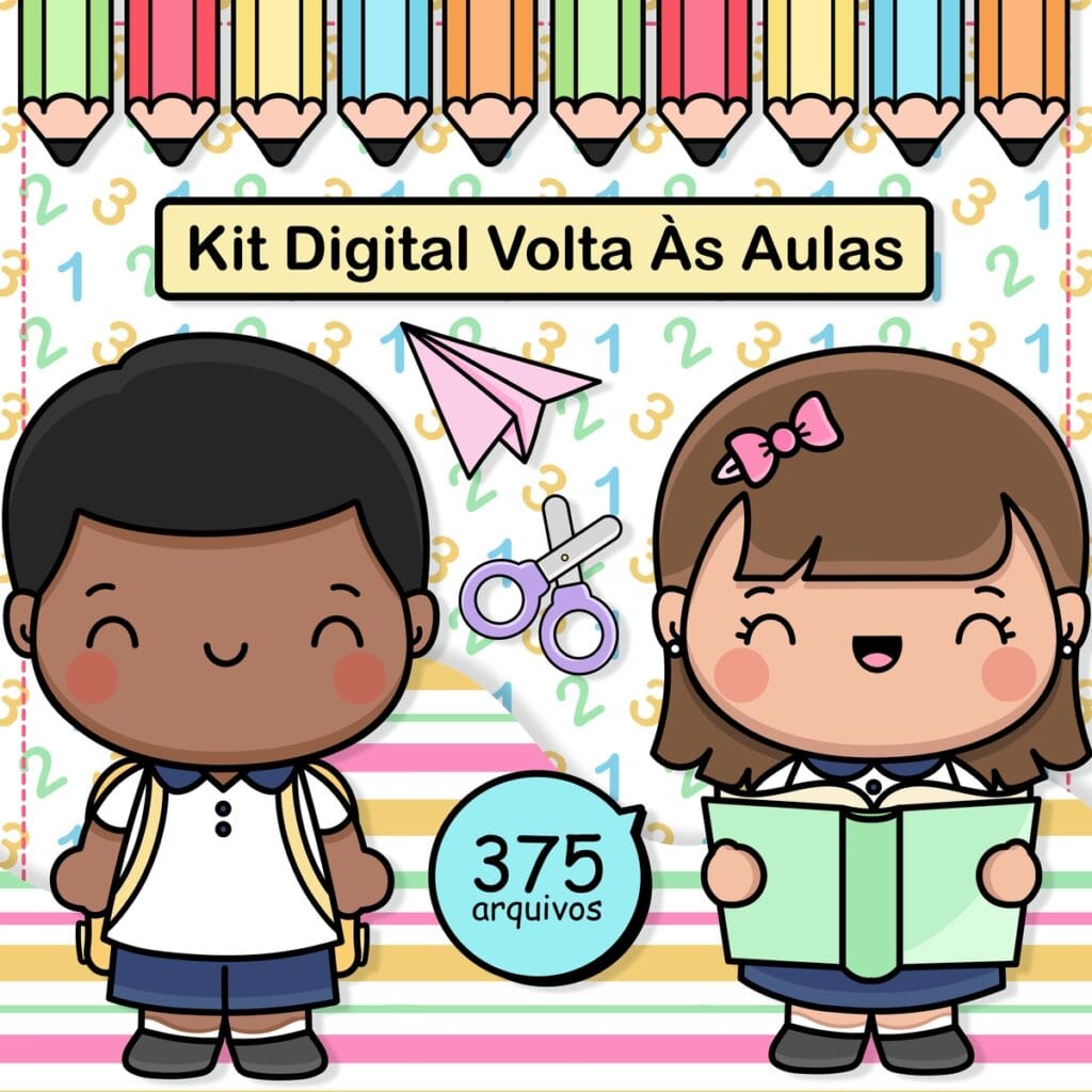 Arquivo Digital Volta às Aulas Bonequinhos Embalagens Fofas • DMK Studio