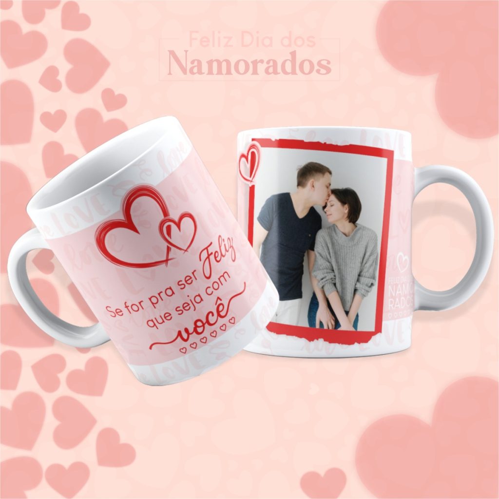 Artes Sublimação Caneca Namorados 2023 Editável Corel Draw • DMK Studio