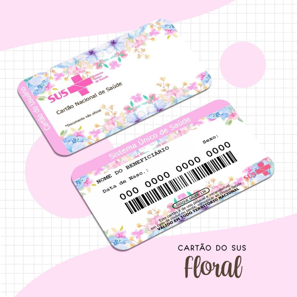 Cartao Sus Lettering Menina Arquivo Digital PNG e PDF