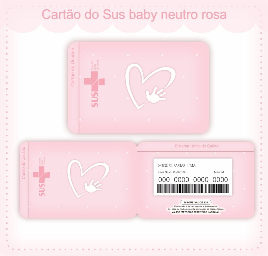 Cartão Sus Neutro Rosa - Arquivo Digital • DMK Studio